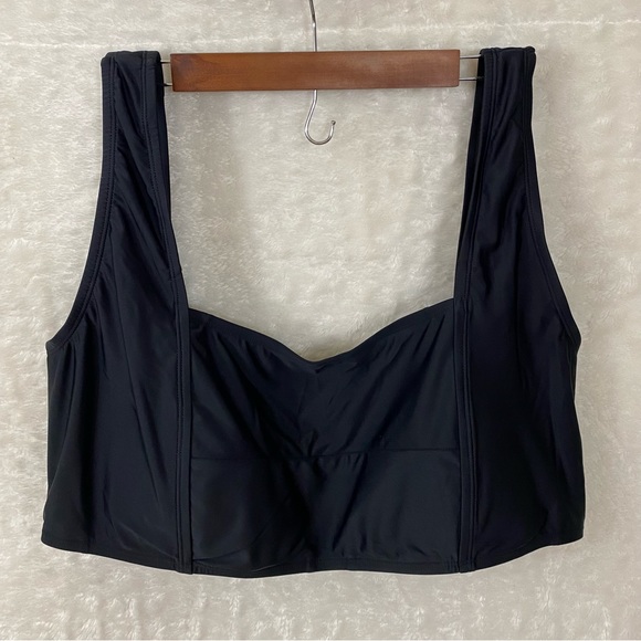 LYSA Swim | Swim | Lysa Swim Sz3x 26w Black Double Clasp Back Swim Top ...
